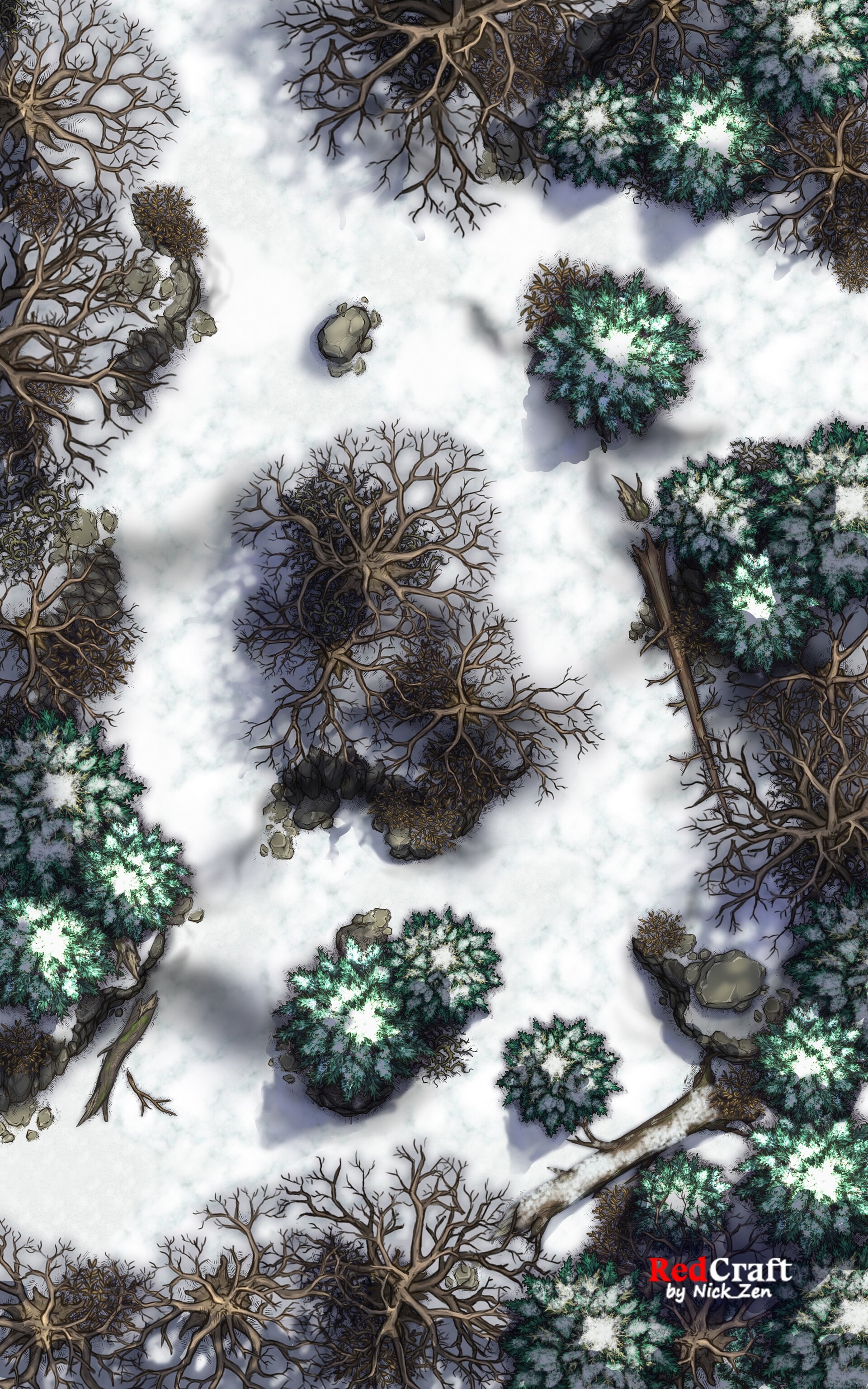 ArtStation - Winter forest