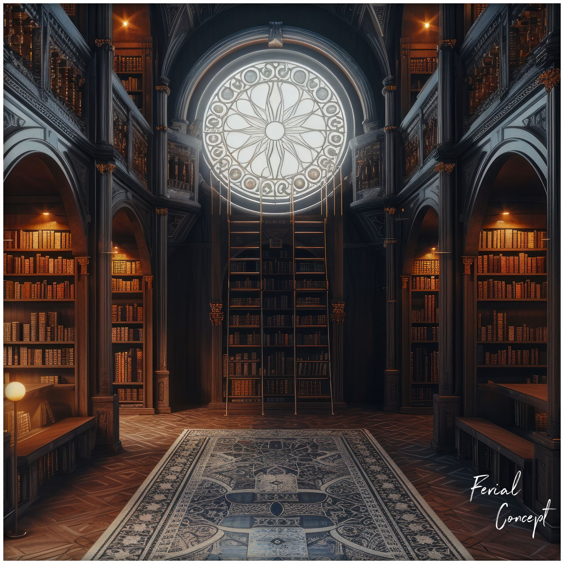 ArtStation - 🔹310 Grand Library Environment Concept Reference Image ...