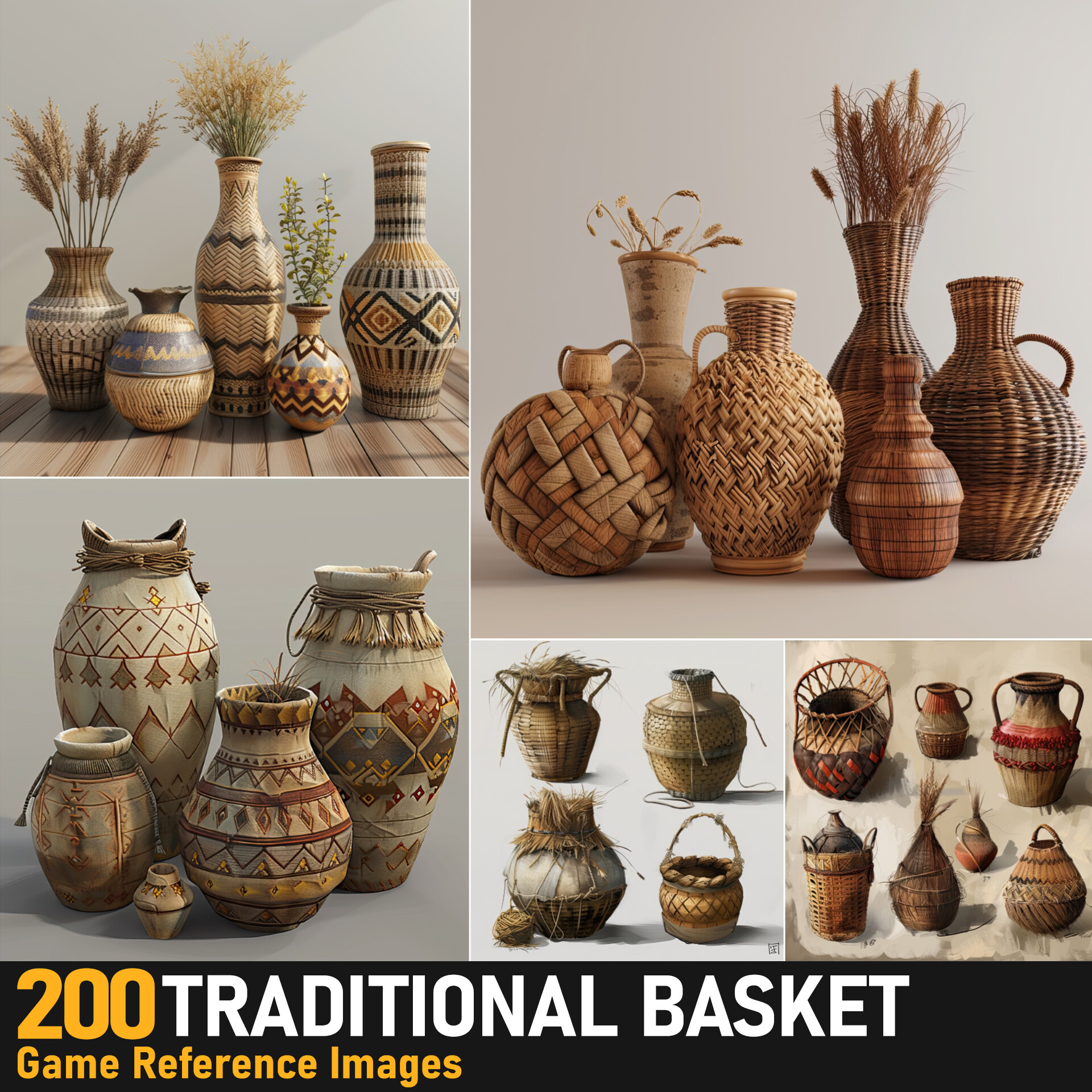 ArtStation - Traditional Baskets|4K Reference Images