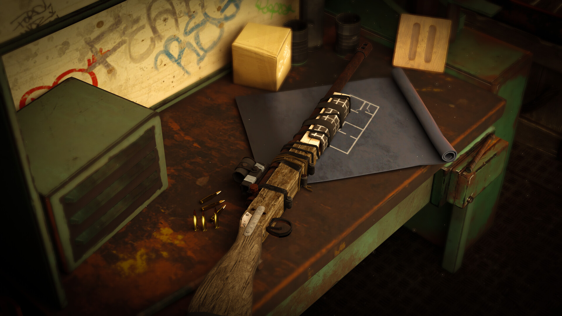 ArtStation - Rust Bolt Action Semi Rifle Concept