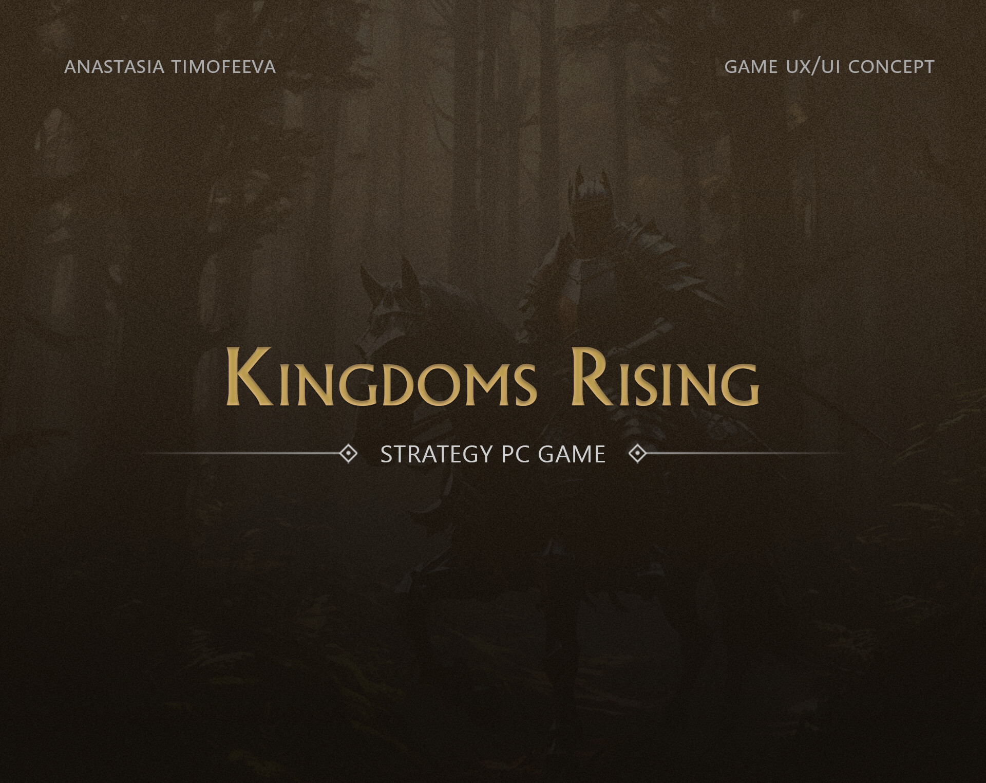 ArtStation - Strategy Game UX/UI Concept