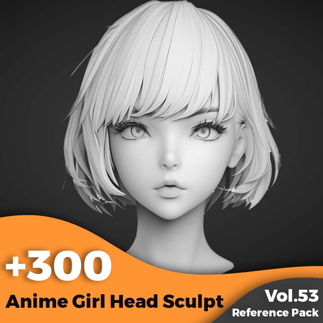 ArtStation - +300 Anime Girl Head Sculpt References(4k)
