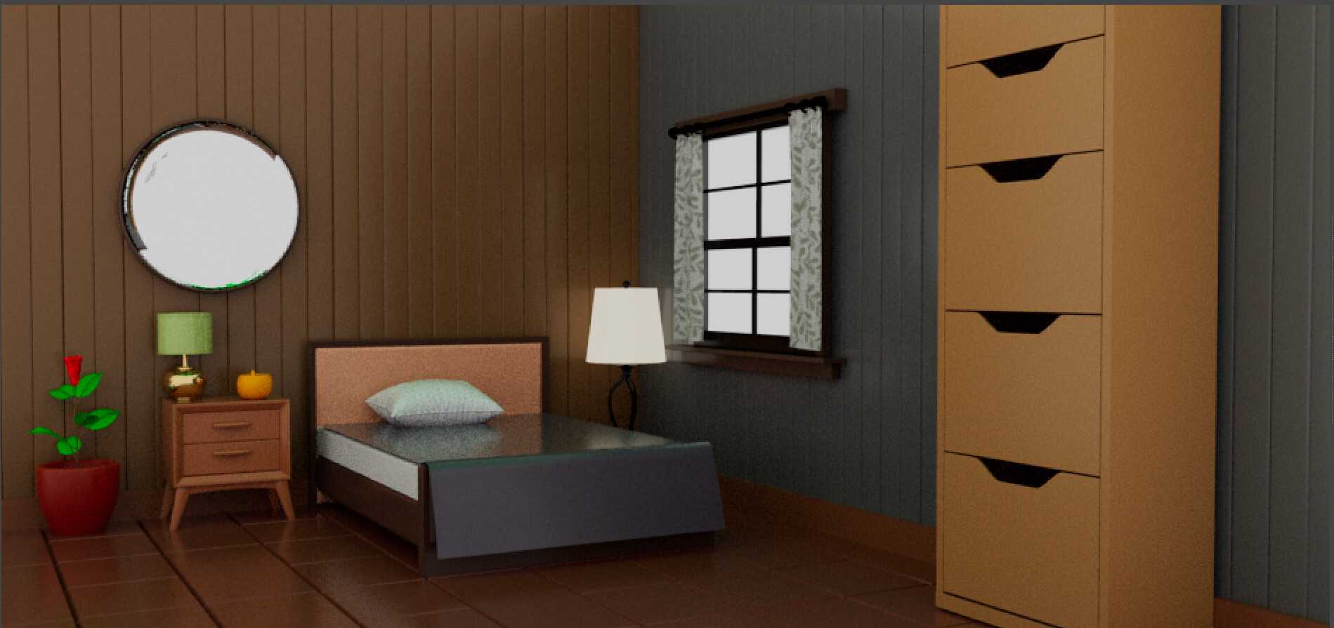 ArtStation - Isometric Bedroom