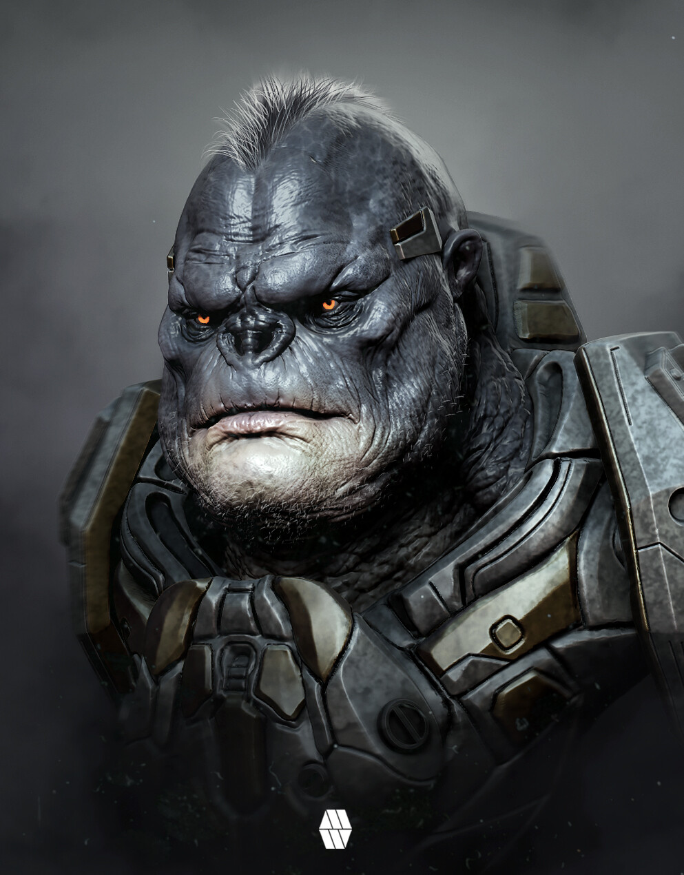 ArtStation - An Enemy Emerges - 'Halo' Creature Concept