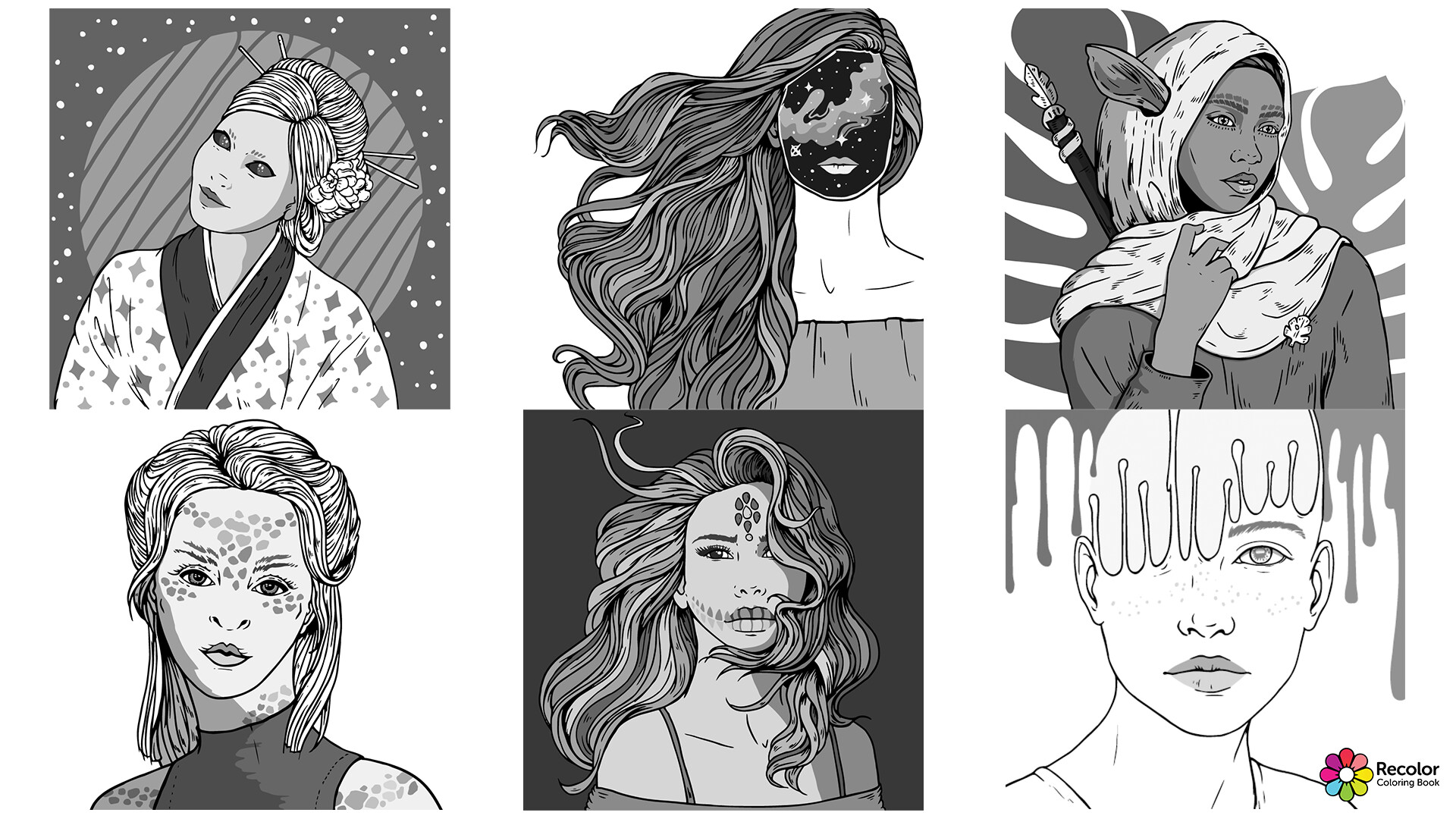 recolor app coloring pages