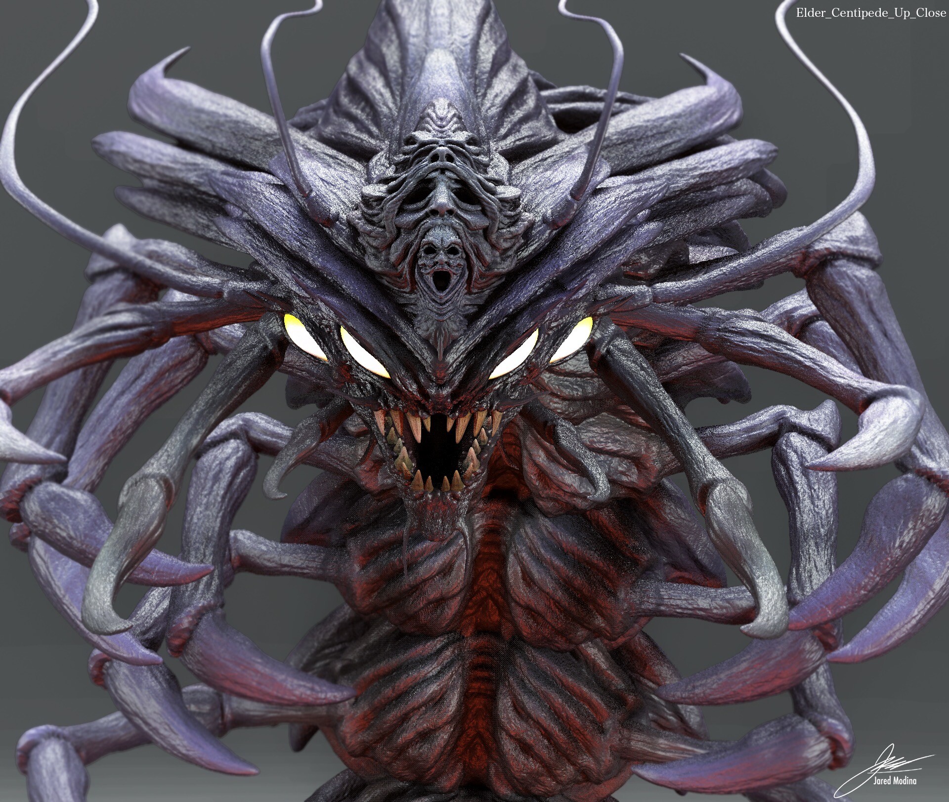 ArtStation - Elder Centipede Redesign