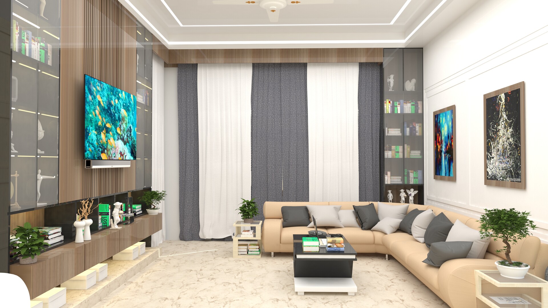 ArtStation - FAMILY LOUNGE AREA DESIGN