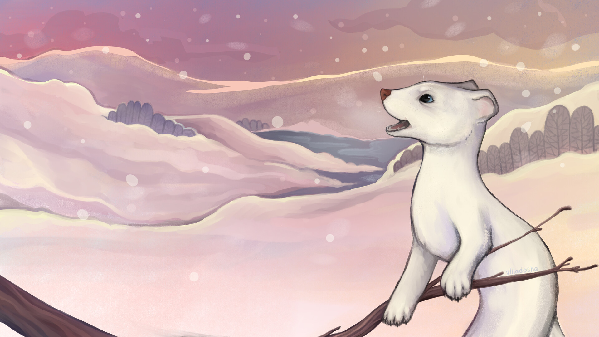 ArtStation - snow weasel