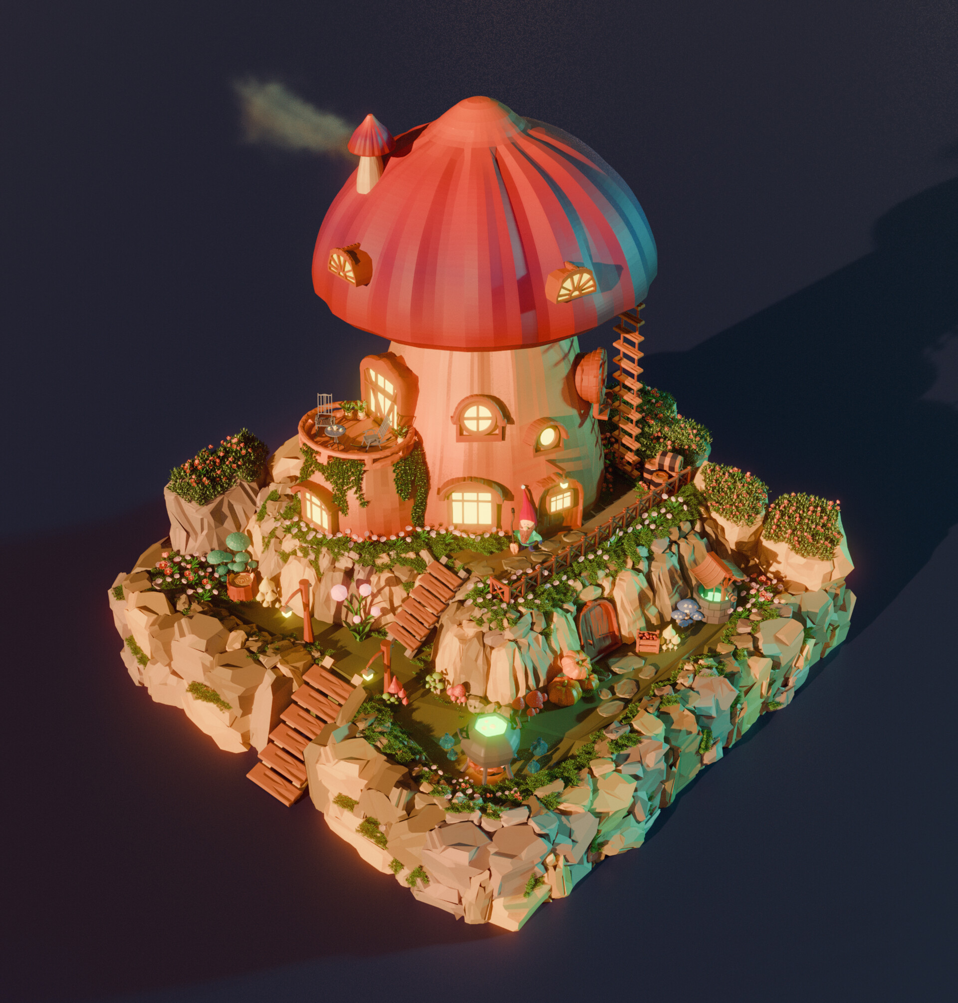ArtStation - Magic Mushroom House