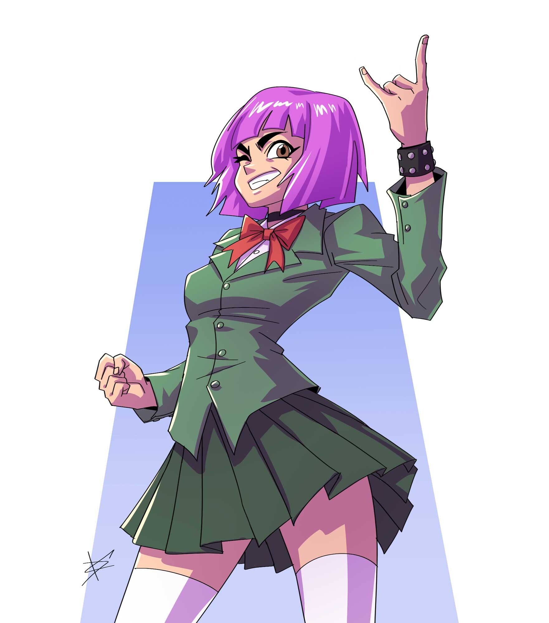 ArtStation - Rock School Girl