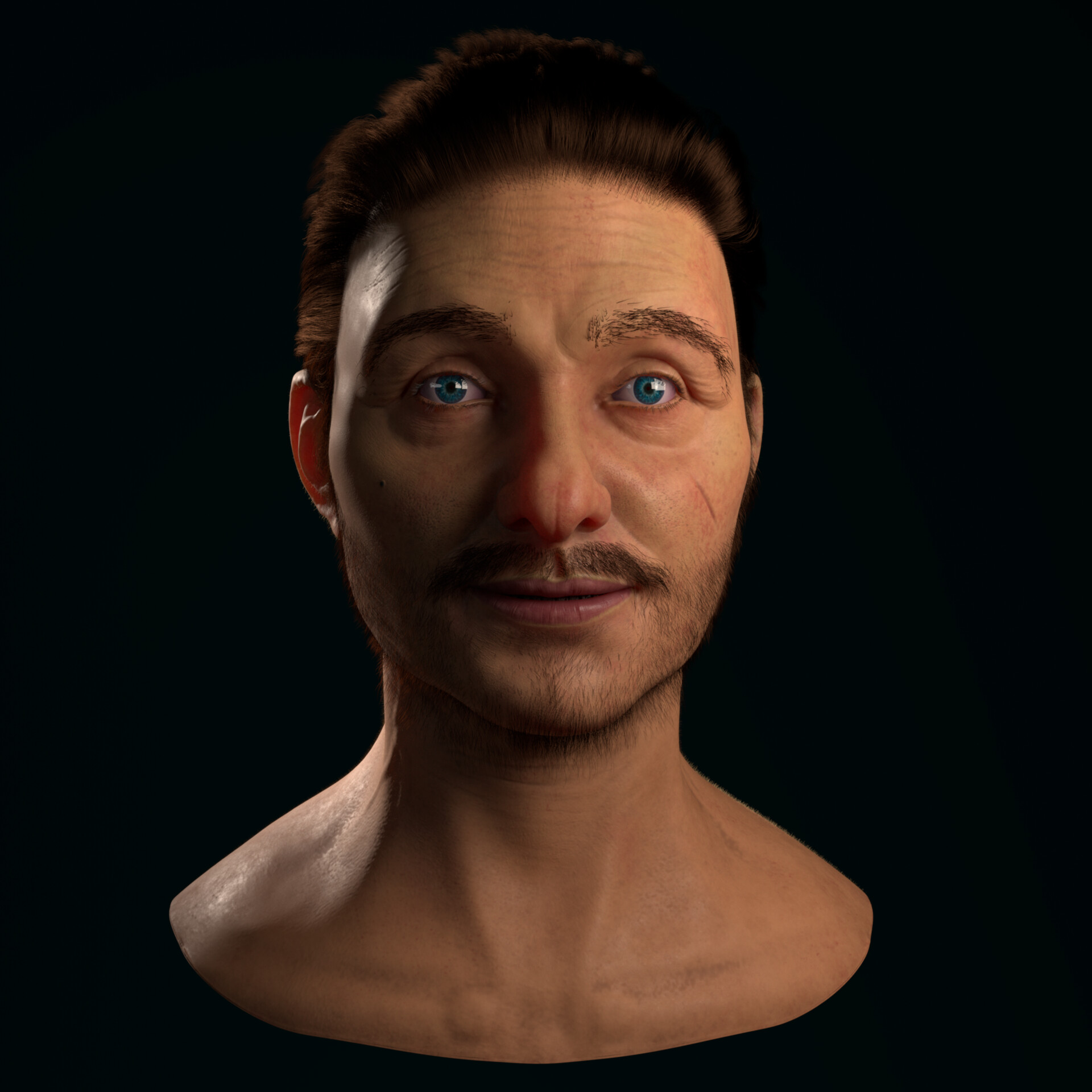 Abhinandan Behera - male face texturing