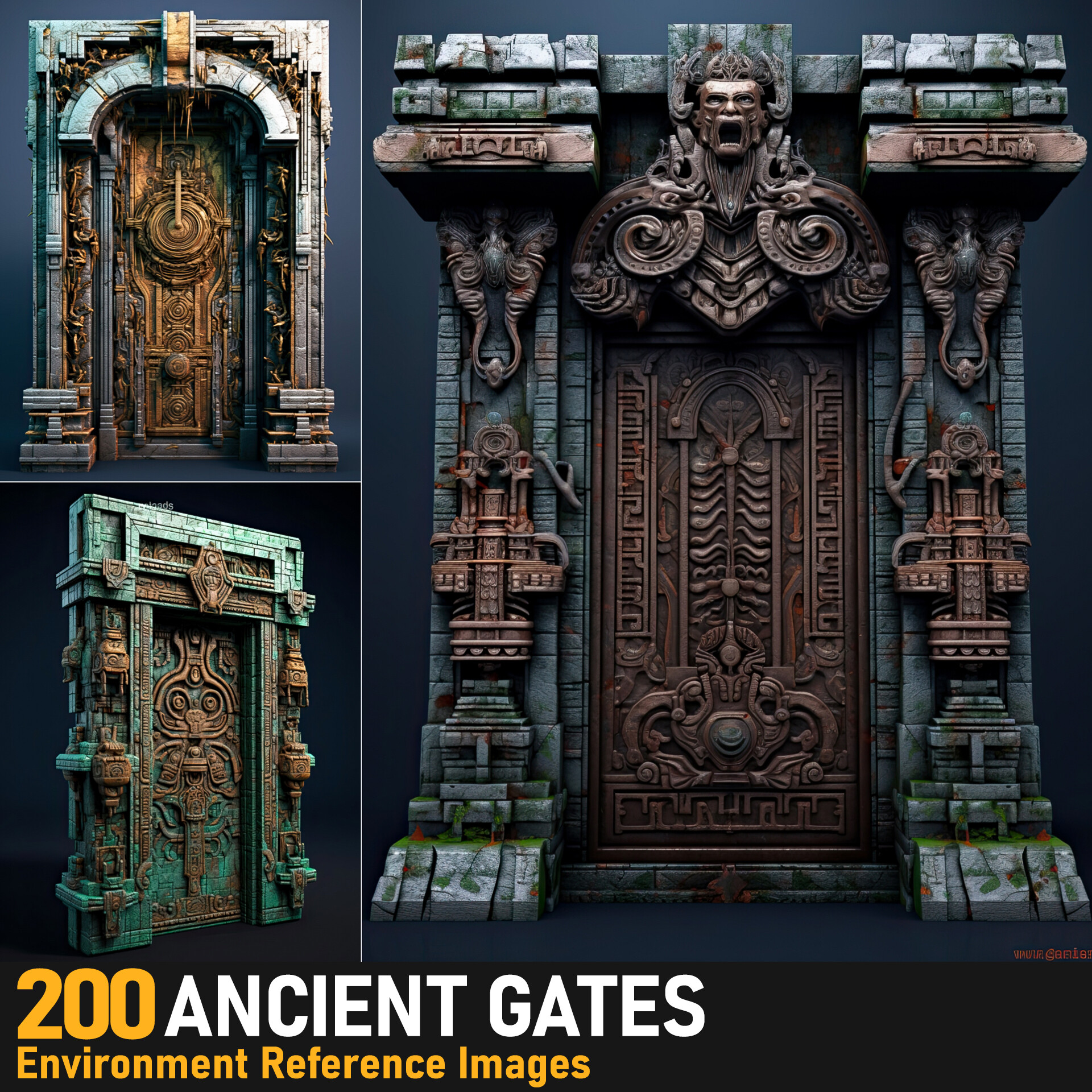 ArtStation - Ancient Gates|4K Reference Images