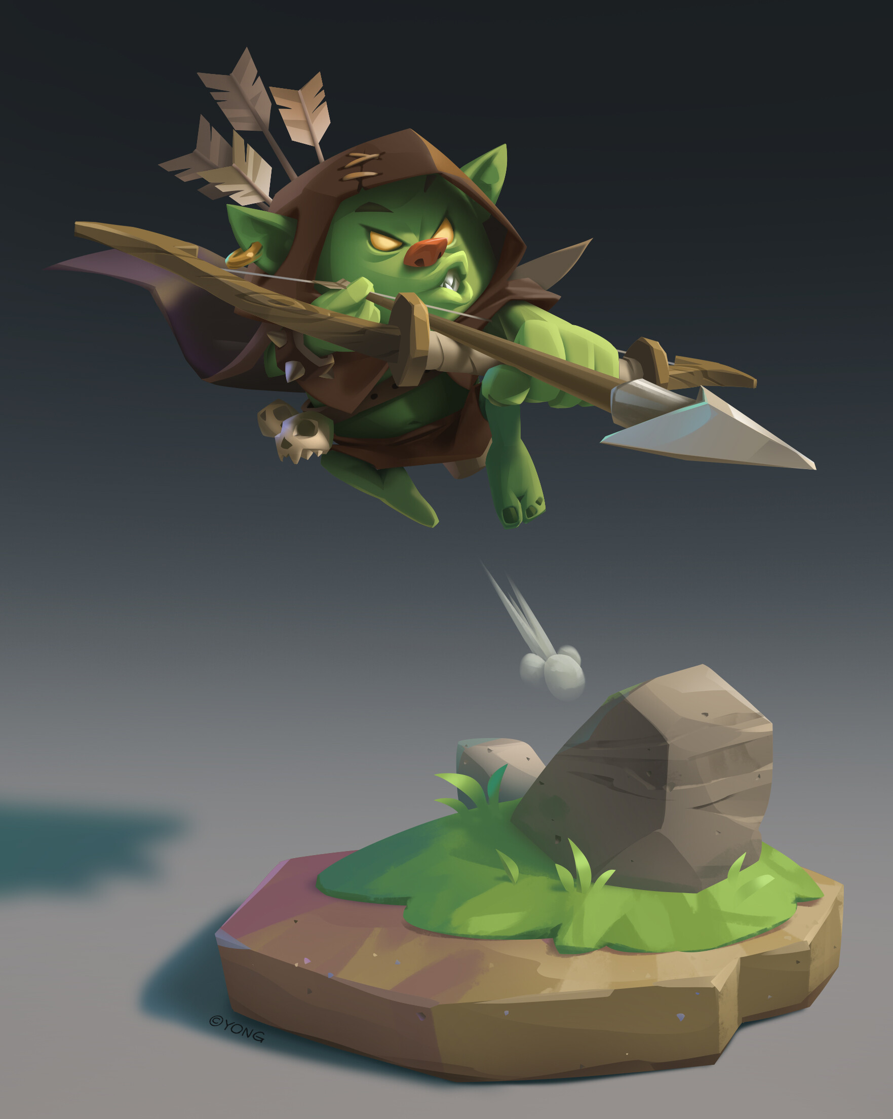 ArtStation - Arrow-shooting goblin