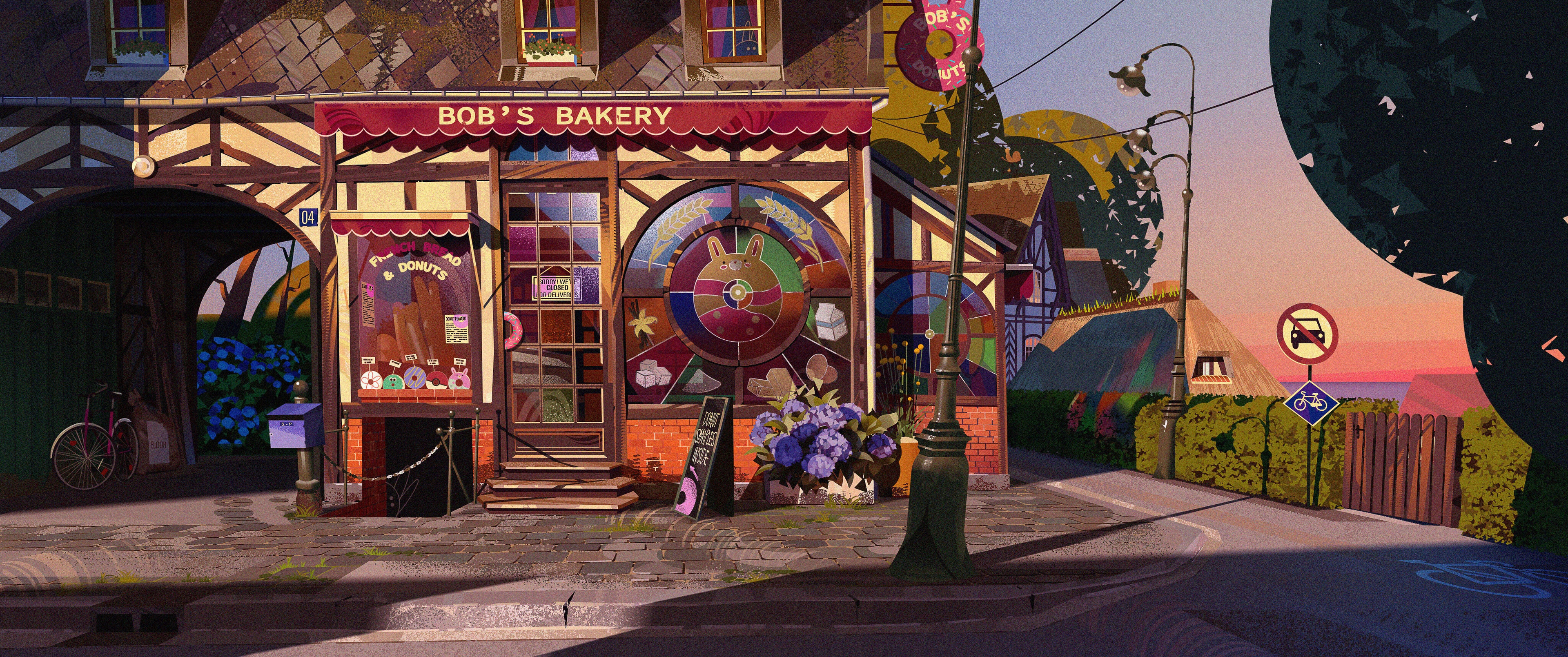 Léa Pinto - Bob's Bakery 🍩🩷 - Vis Dev - Painting
