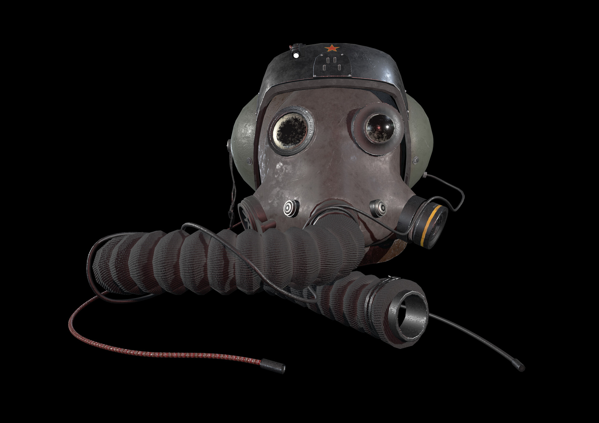 ArtStation - Post-Apocalyptic Pilot Helmet