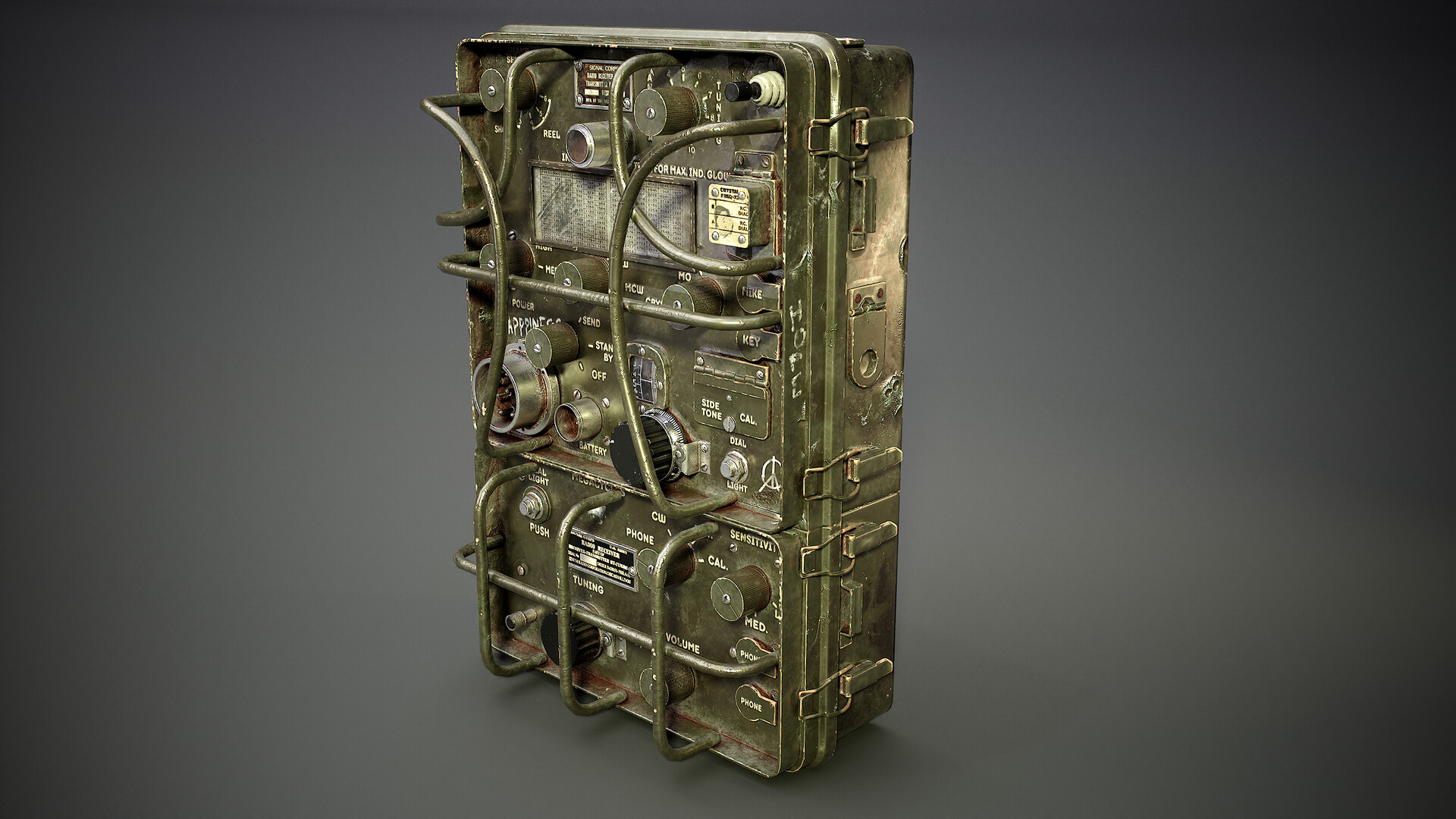 ArtStation - SCR-694 / BC-1306 portable two way radio set U.S. military ...