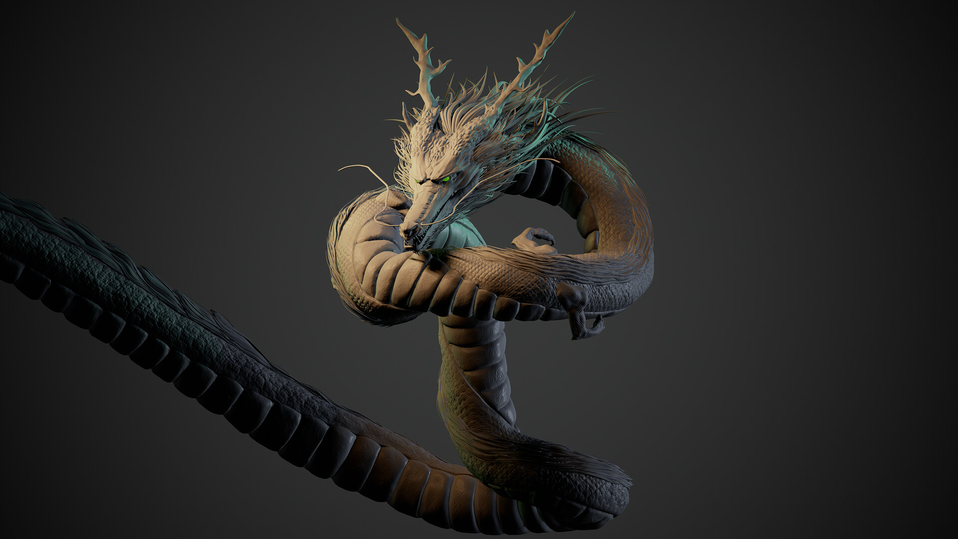 ArtStation - 'The wise dragon' - Blender sculpt