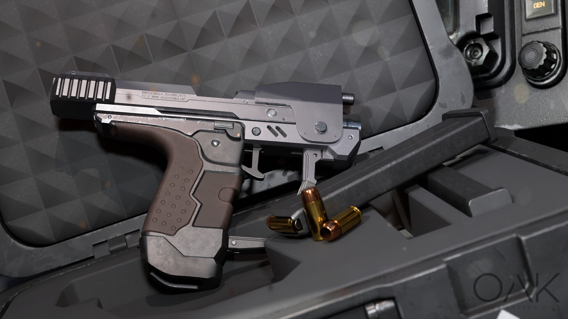 ArtStation - M6D Magnum Remaster (Halo CE)