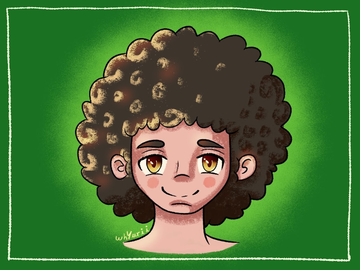 ArtStation - Boy with curly hair
