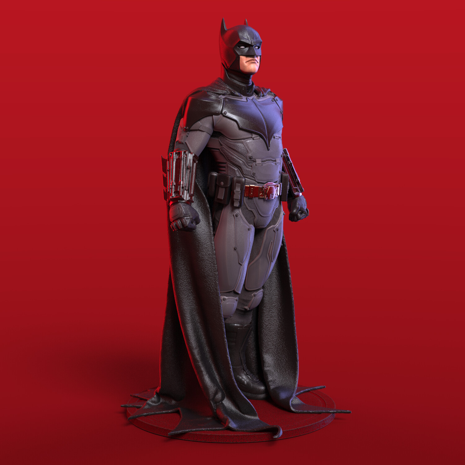 ArtStation - Dark Knight Statue design