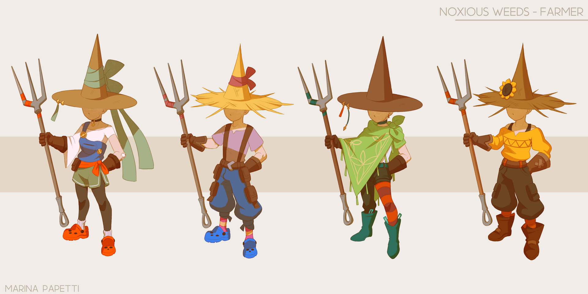 Marina Papetti - Noxious Weeds - Illustration and character design