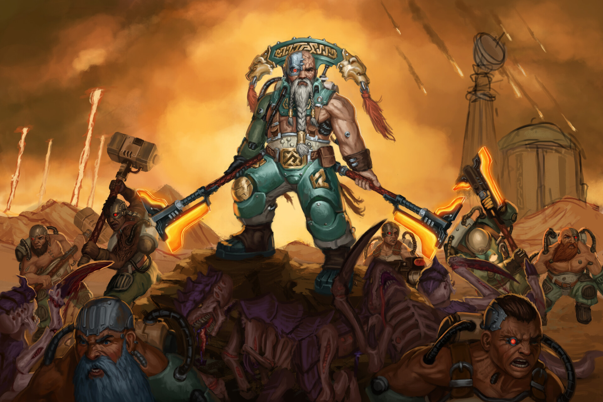 Brandon Chen - Leagues of Votann High Kahl 40k Fanart/Concept