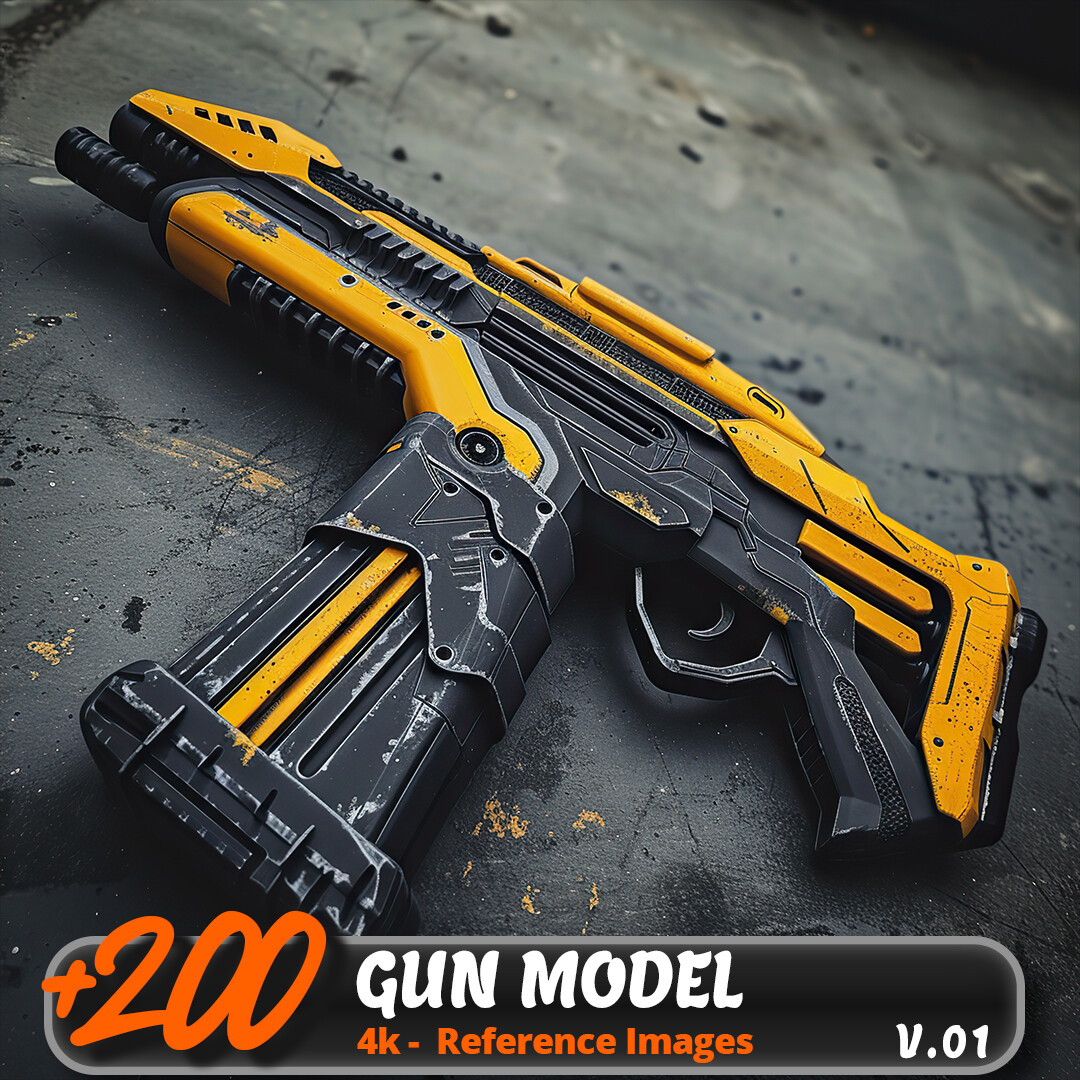 ArtStation - GUN MODEL VOL. 01/ 4K/ Reference Image