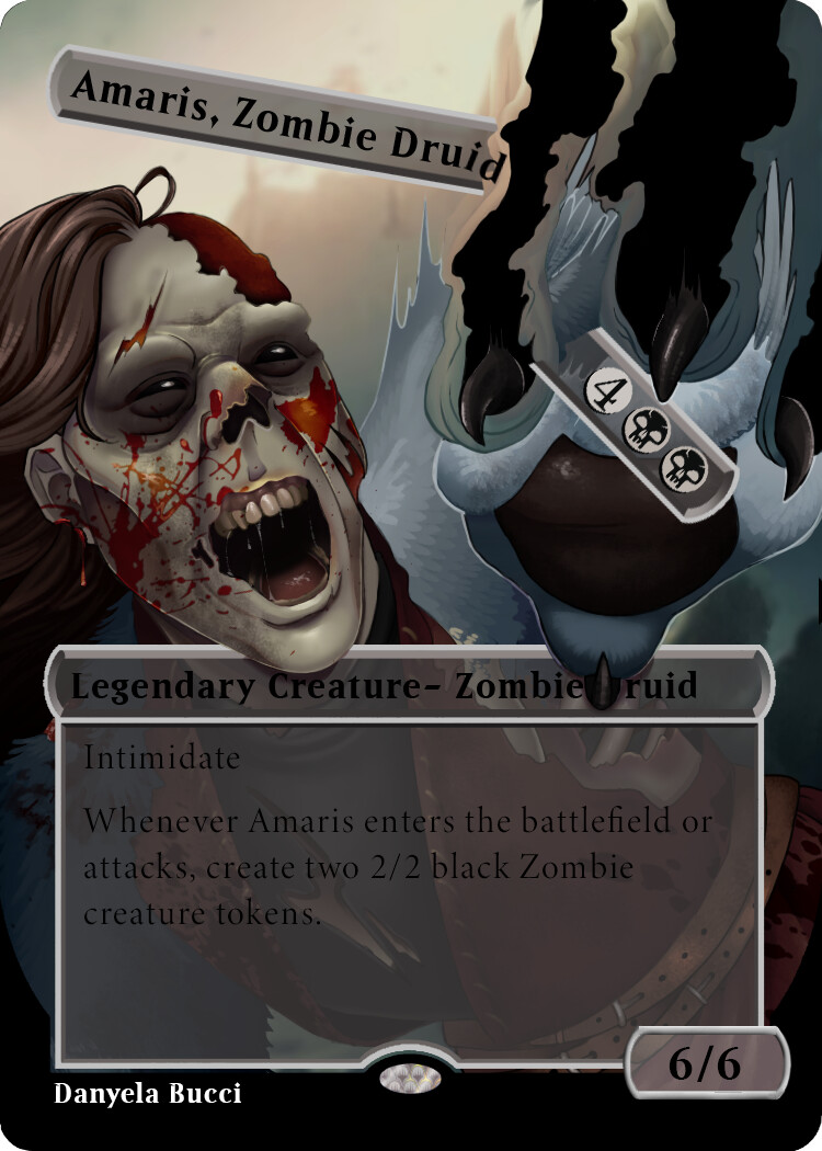 ArtStation - Fan-Made MTG Card: Zombie Druid