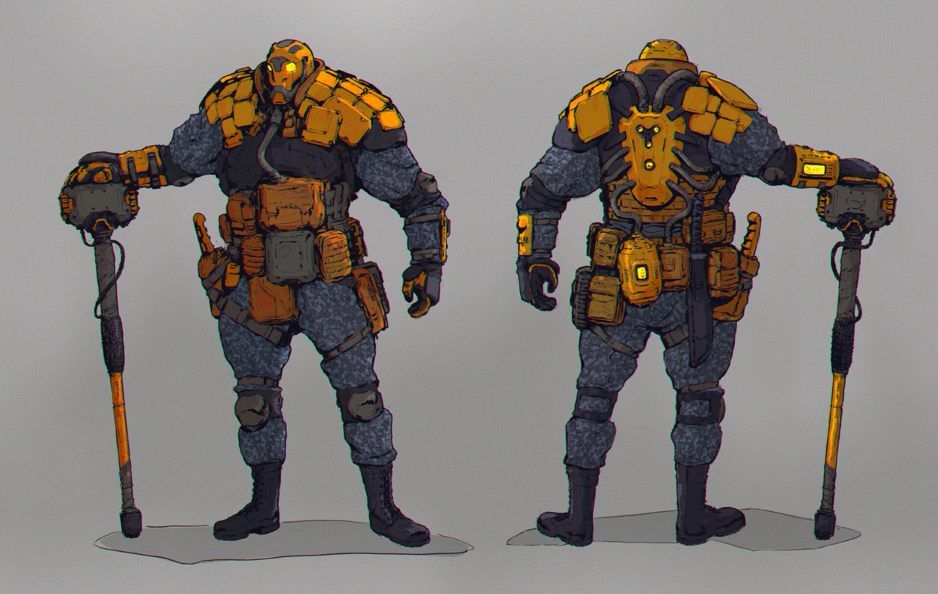 ArtStation - Ink to Photoshop / Character design process