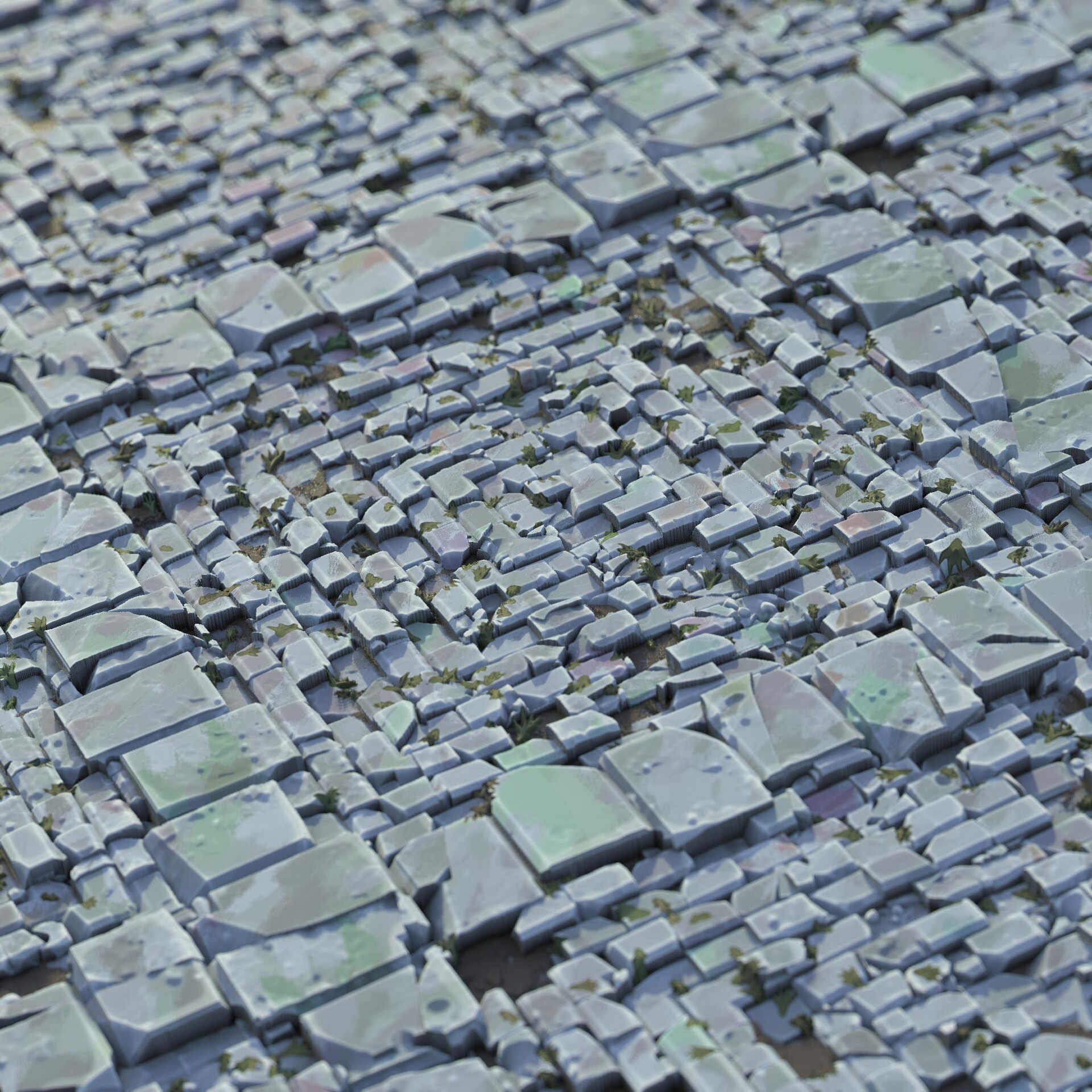 Hugh Stuart - Stylized Damaged pavements
