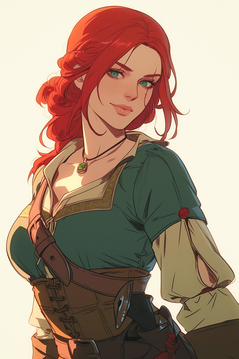 ArtStation - Red Hair Girl
