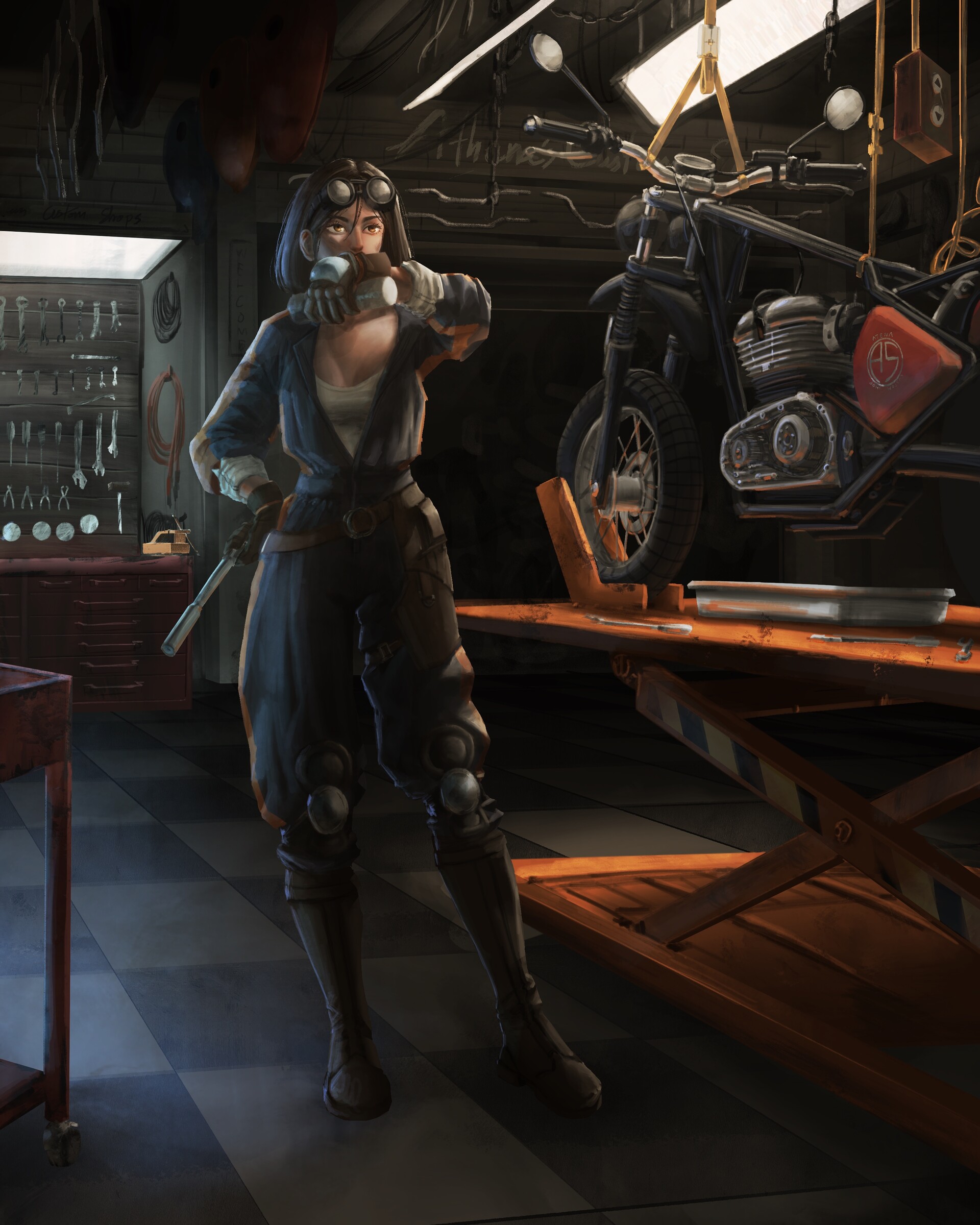 ArtStation - Athena’s apocalypse custom shop