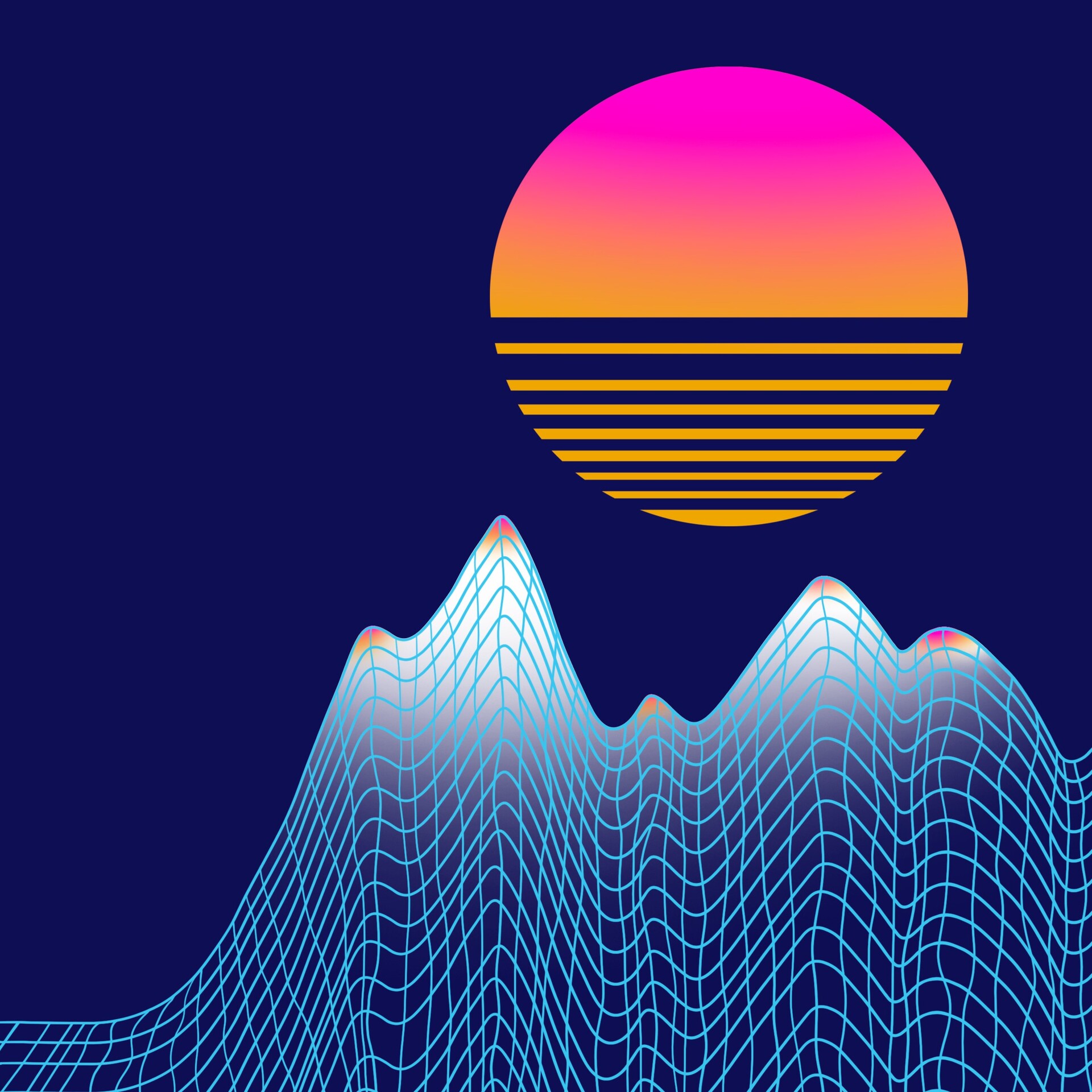 ArtStation - Vapourwave Sunset