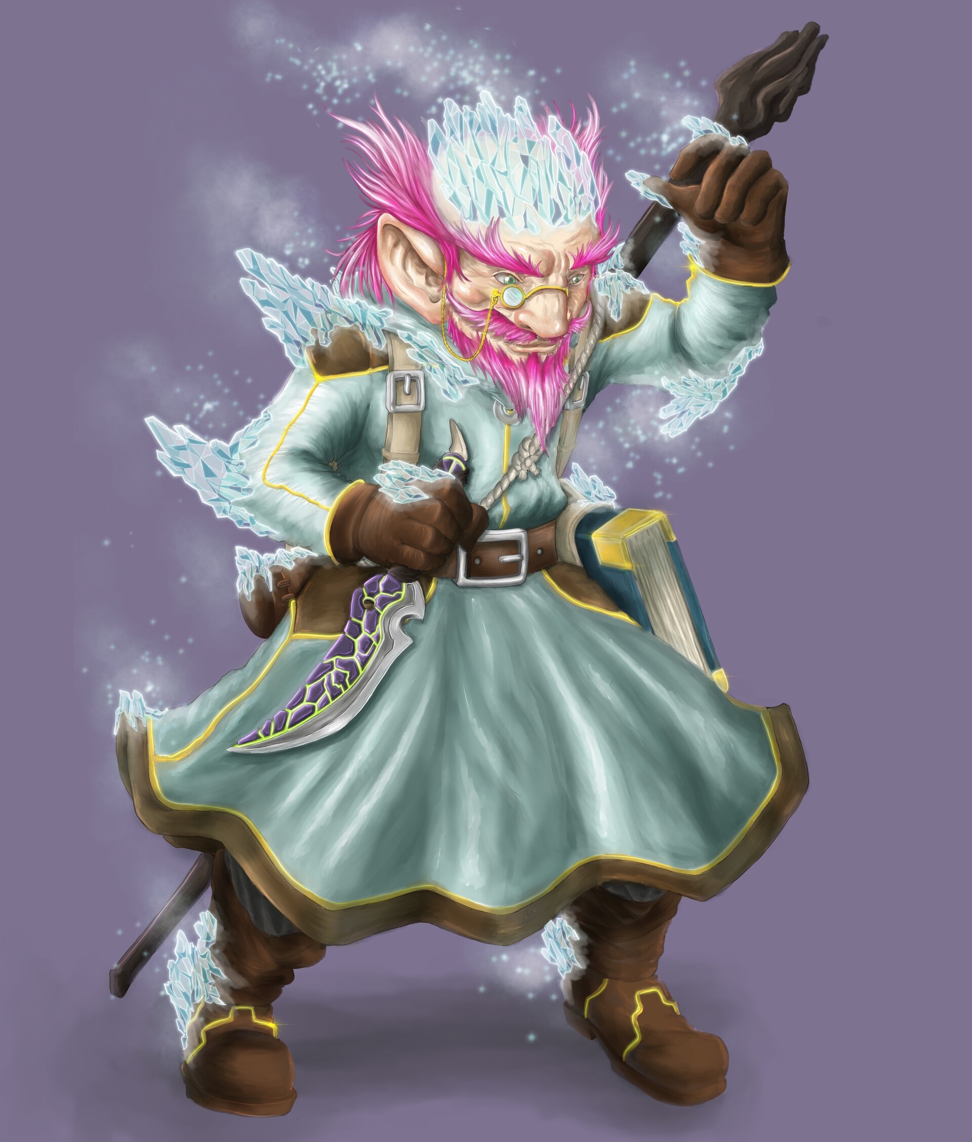 ArtStation - Gnome Wizard - Gnomo Mago