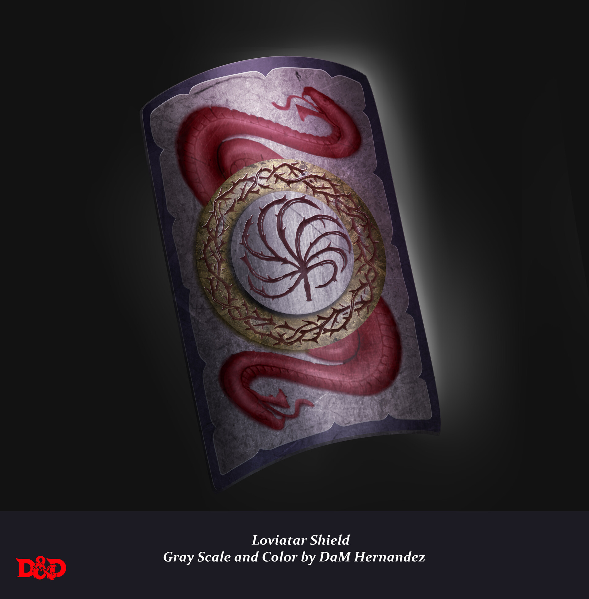 ArtStation - Loviatar Shield - DnD
