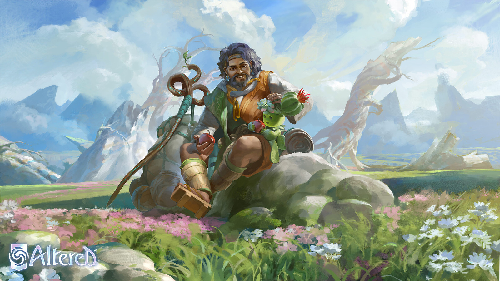 Altered TCG - Altered - Hero Card Ilustration - Arjun & Spike