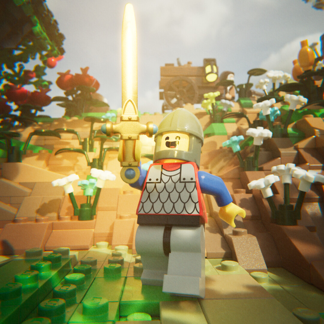 ArtStation - Lego knight figure