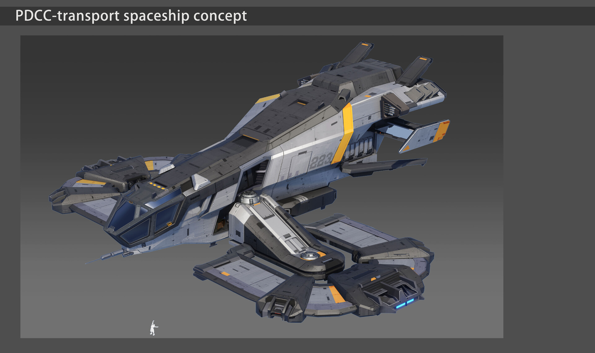 ArtStation - transport spaceship