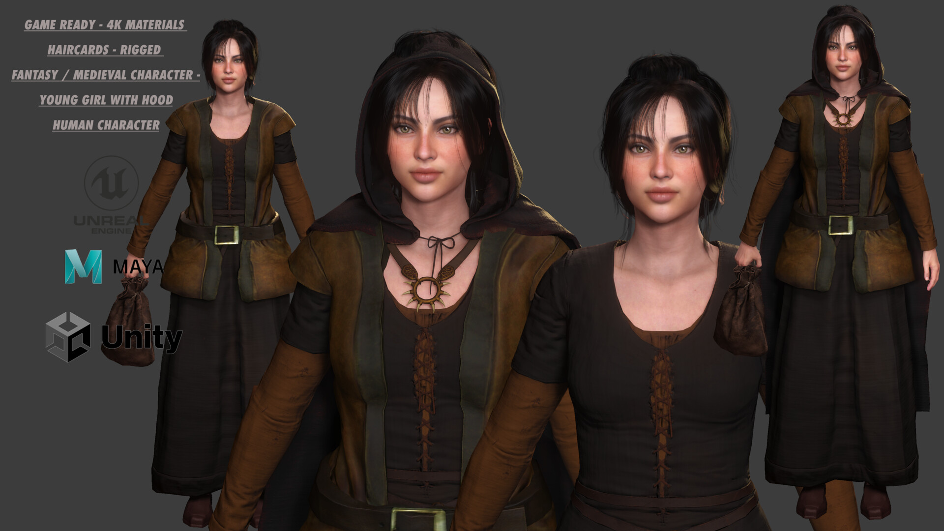 ArtStation - 3D Character Art - Realistic Fantasy Girl