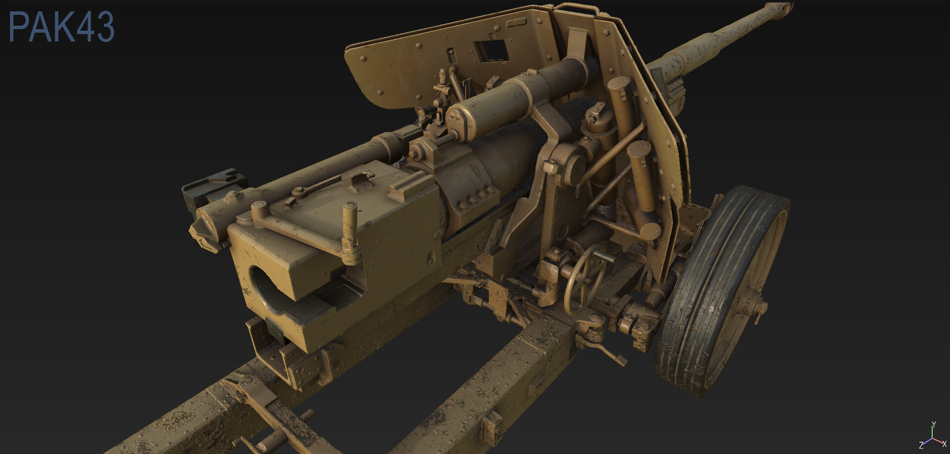 ArtStation - WW2 Artillery pieces