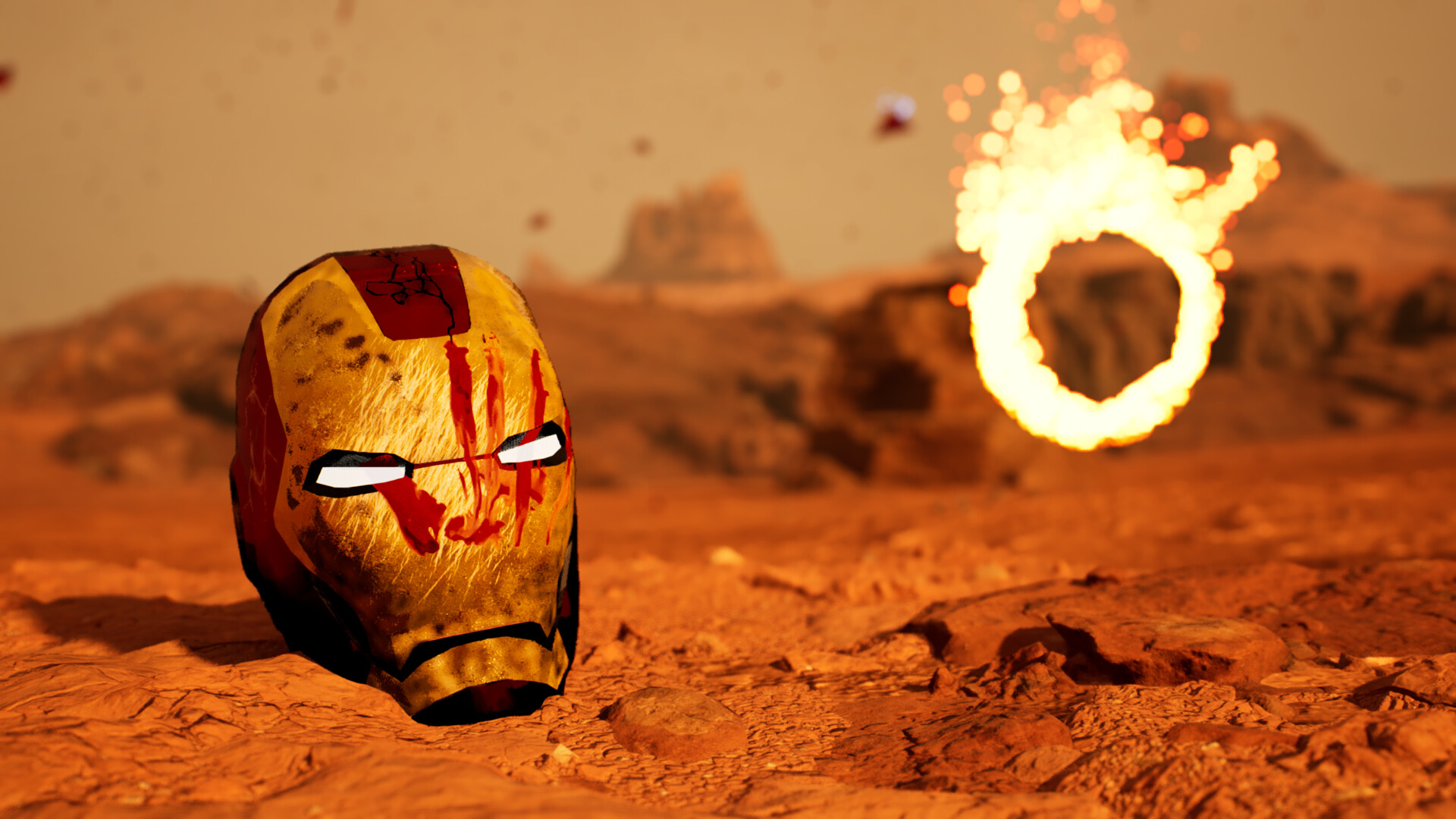 ArtStation - Defeated Ironman but at the end Doctor Strange appears