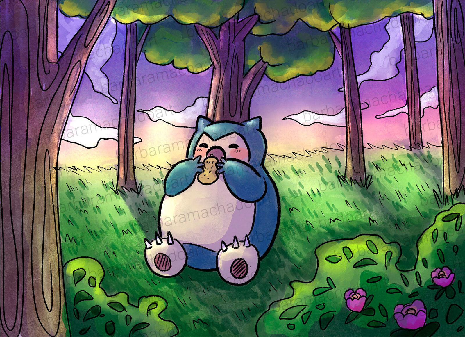 Bárbara Machado - Fanart card - Snorlax