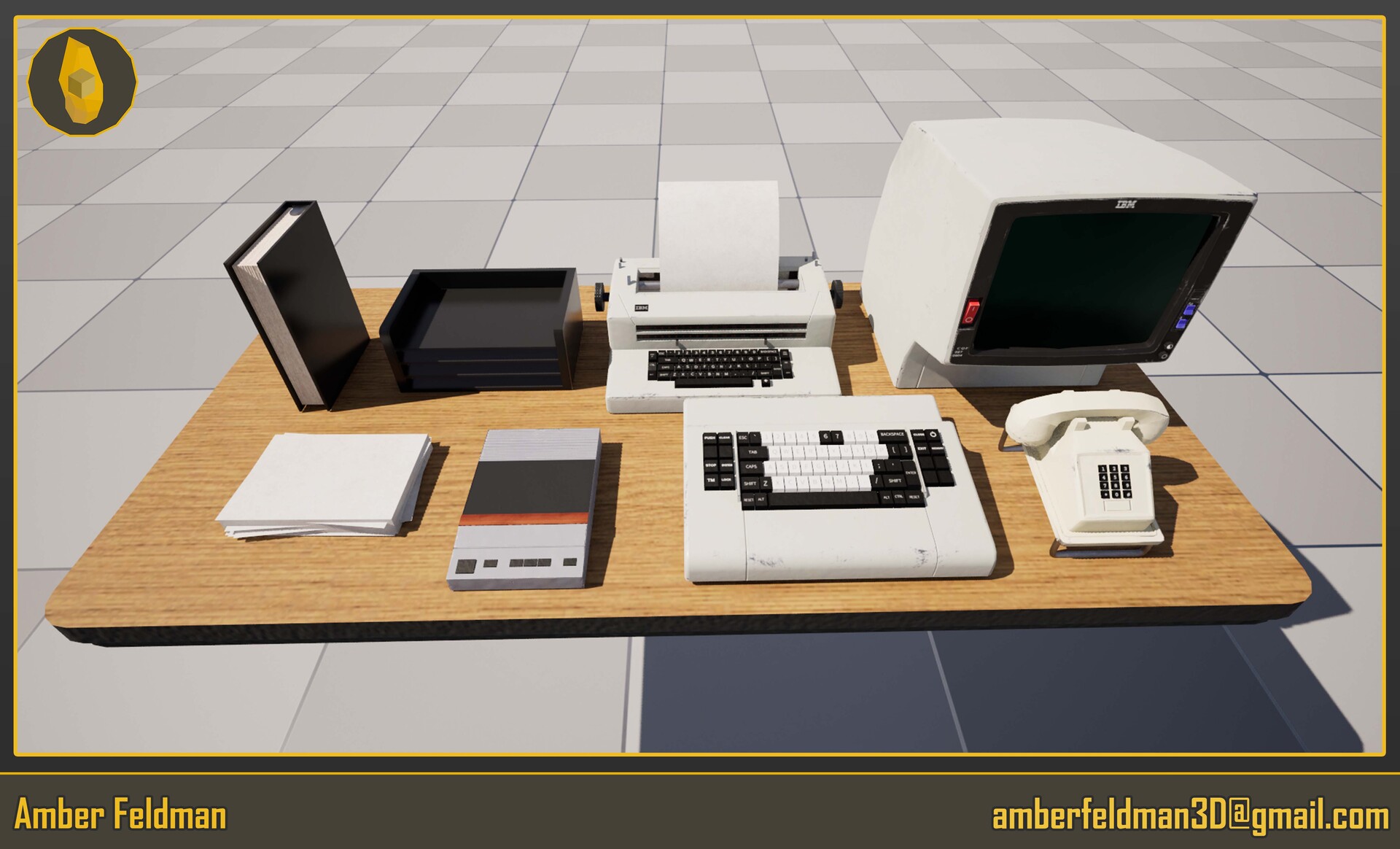 Amber Feldman - Retro 1980's Office Cubicals
