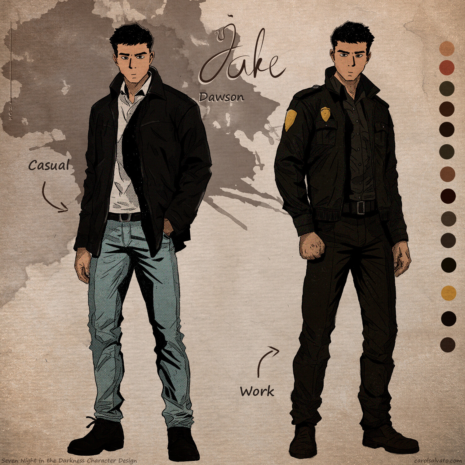ArtStation - Character Design Comic - Jake Dawson