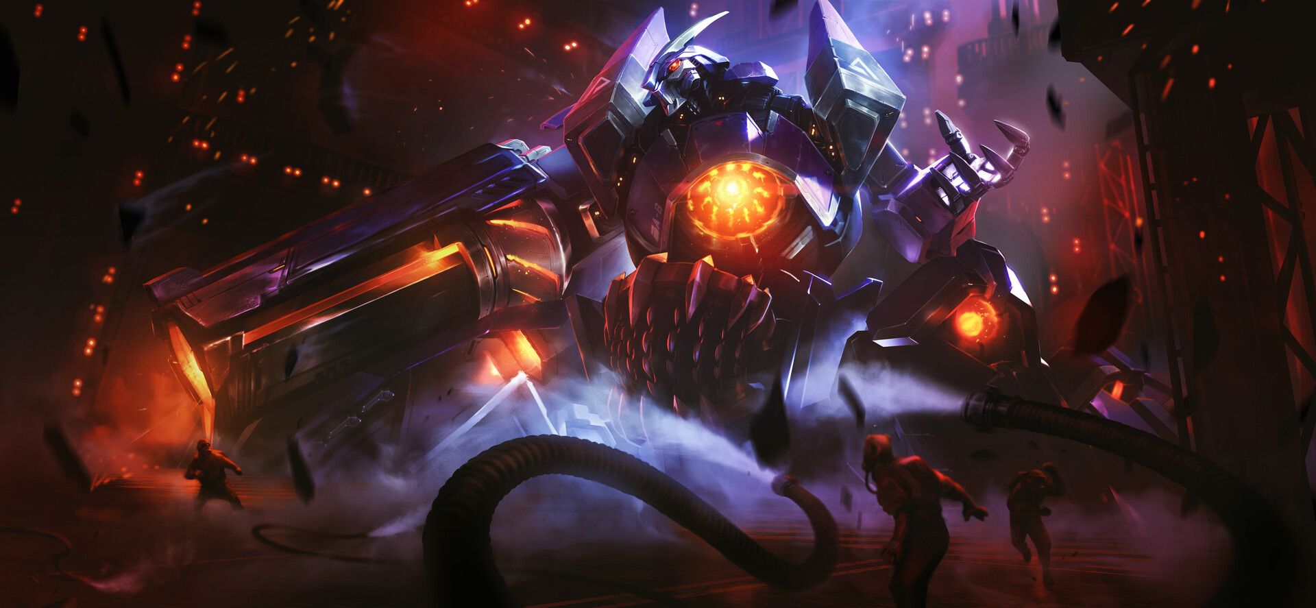 Wild Blue Studios - Wild Rift - Mecha Urgot Splash Art