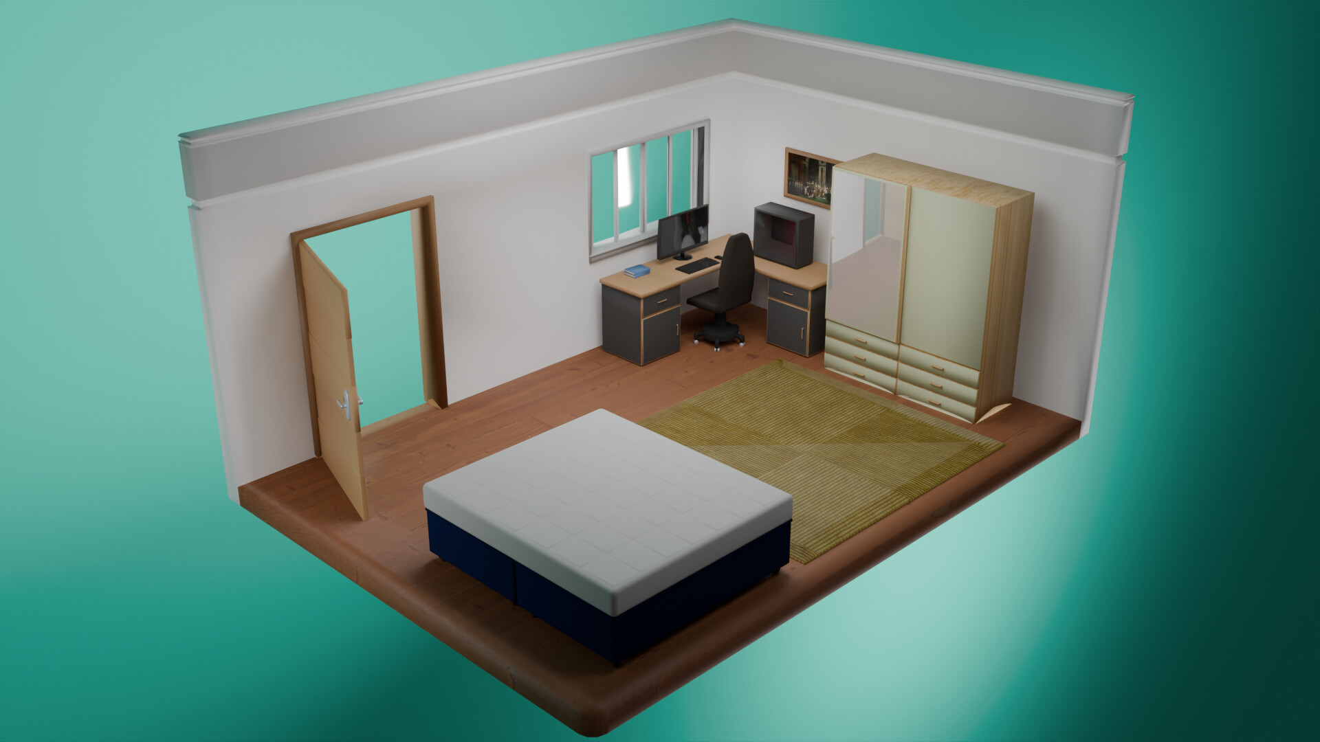 ArtStation - 3D replica of a room