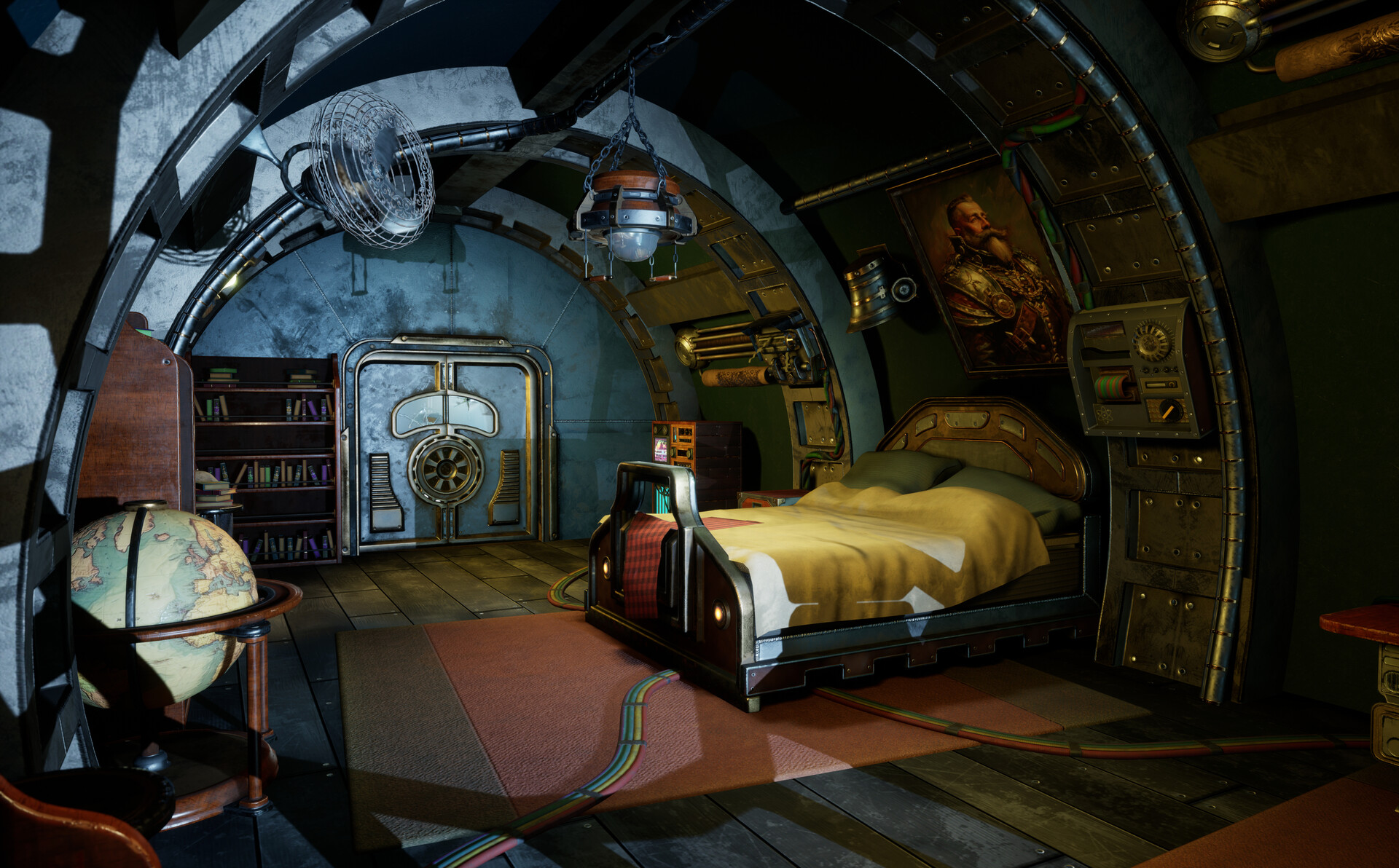 Adam Betts - Dieselpunk Space Station | Bedroom
