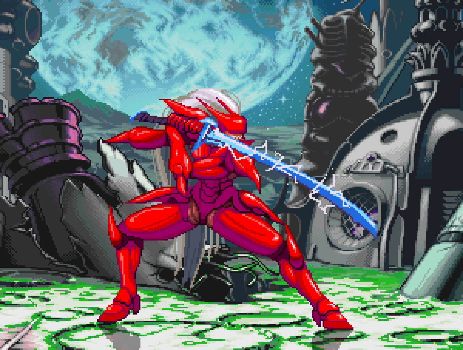 ArtStation - Sho from Slave Zero X