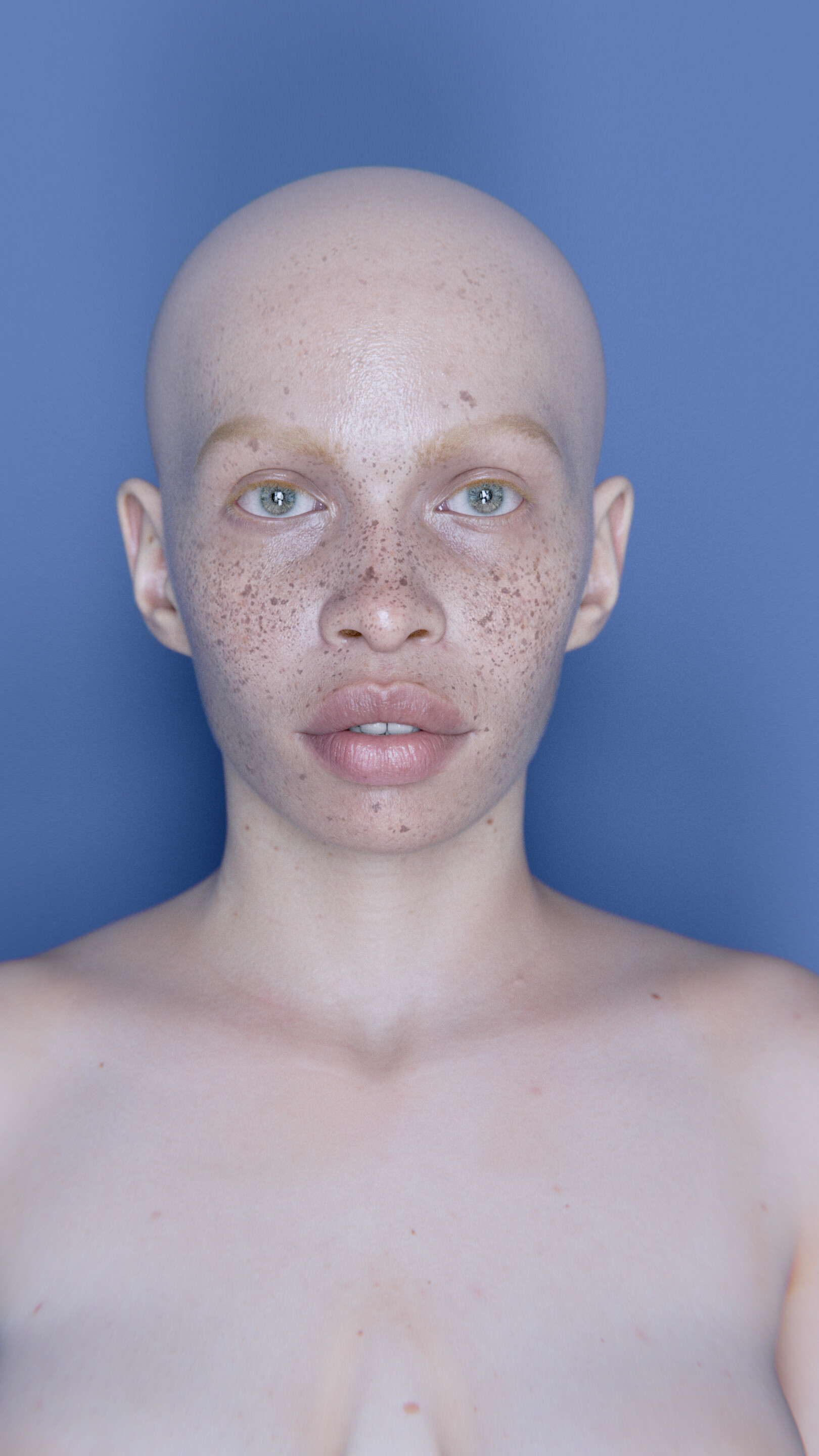 ArtStation - more work done on the albino 3d character