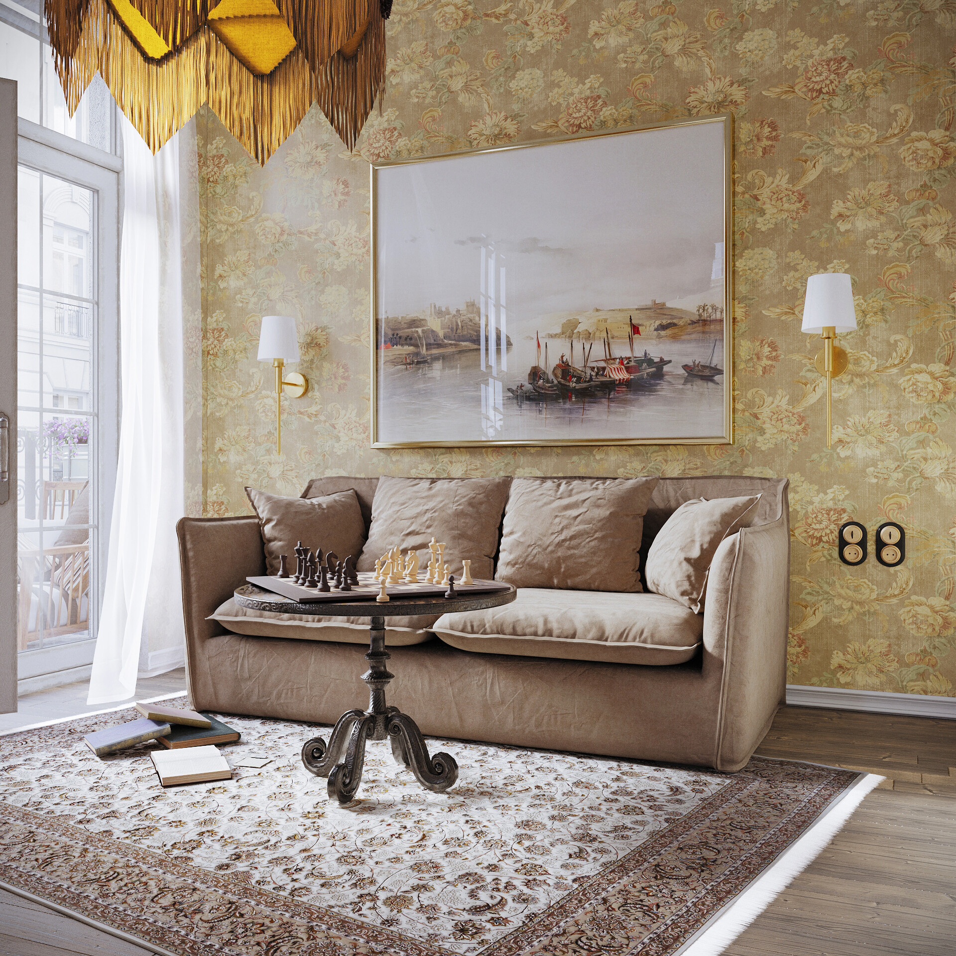 ArtStation - European retro interior